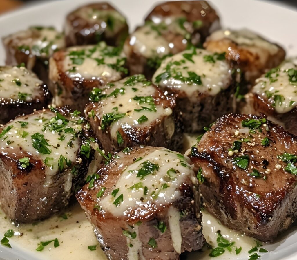 Garlic Butter Steak Bites with Parmesan Cream Sauce – hopemakers