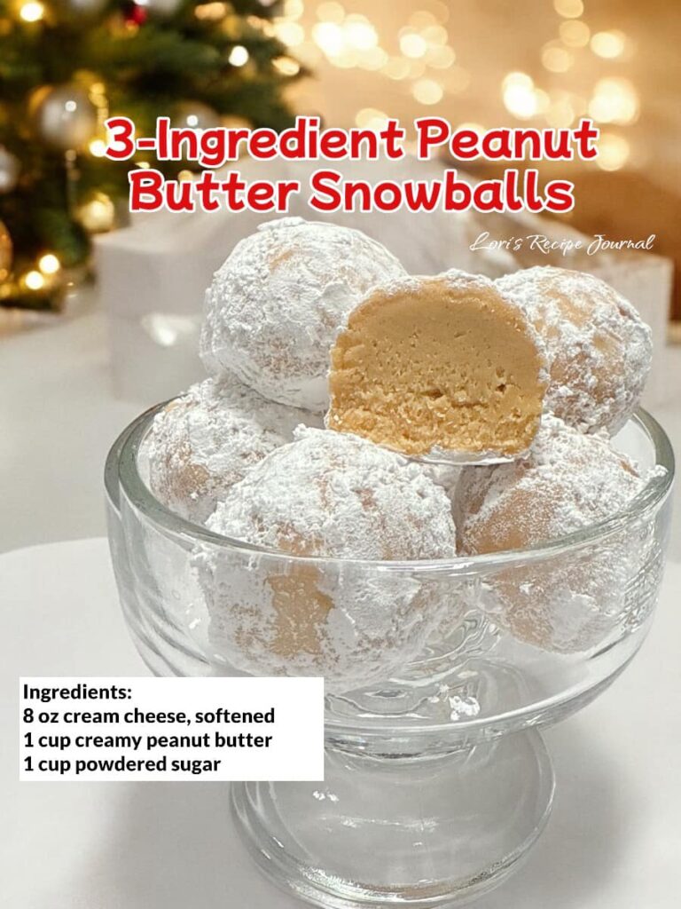 3-Ingredient Peanut Butter Snowballs – hopemakers