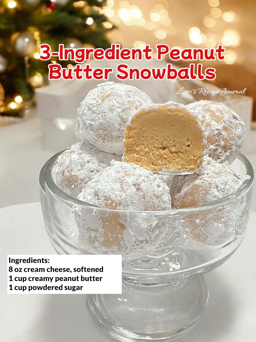 3-Ingredient Peanut Butter Snowballs – hopemakers