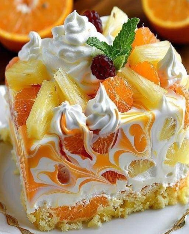 No Bake Orange Pineapple Swirl Cheesecake – hopemakers
