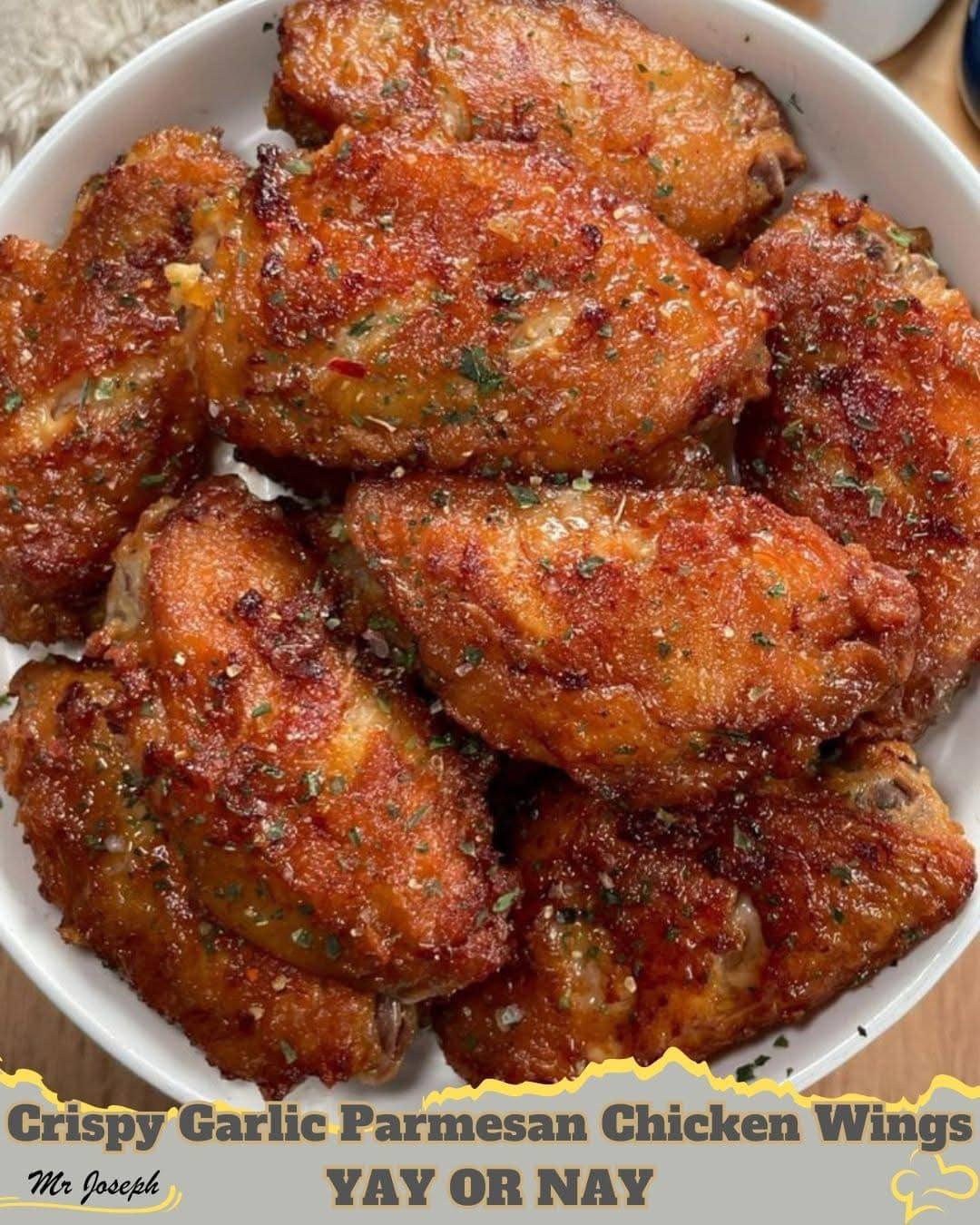 Crispy Garlic Parmesan Chicken Wings – hopemakers