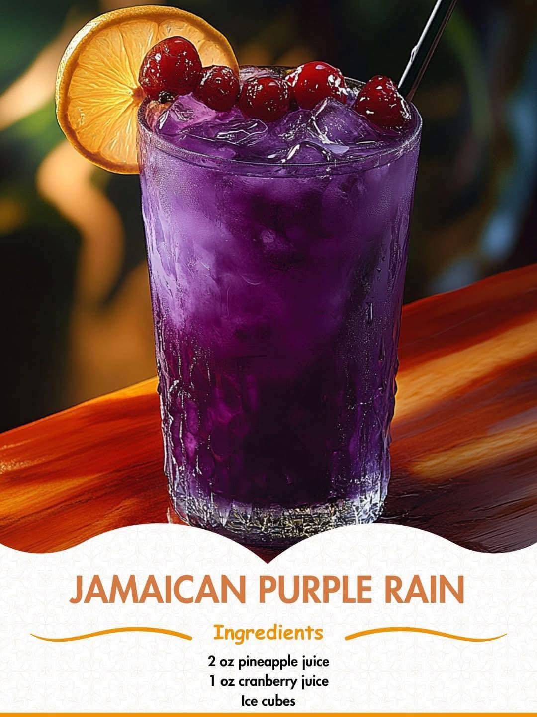 Jamaican Purple Rain Cocktail Recipe – hopemakers