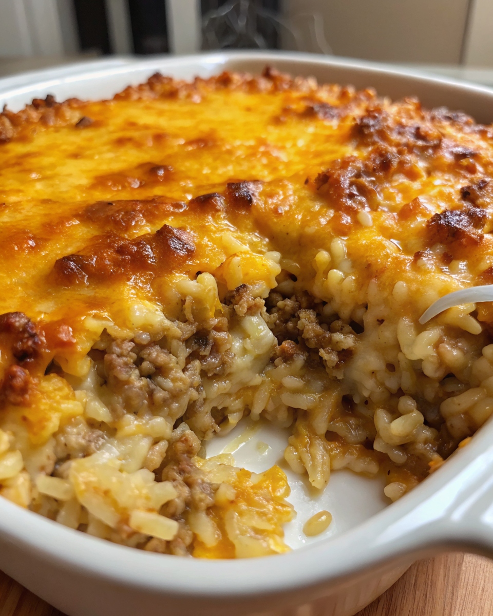 Cheesy Ground Beef Rice Casserole – hopemakers