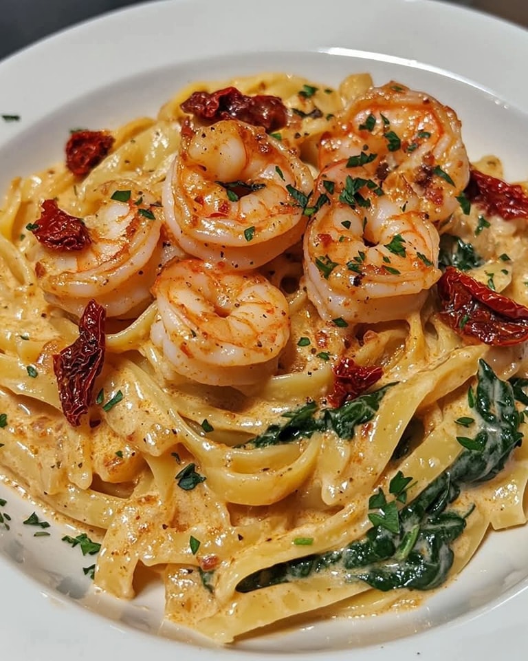 Creamy Cajun Pasta with Shrimp, Sun-Dried Tomatoes and Spinach – hopemakers