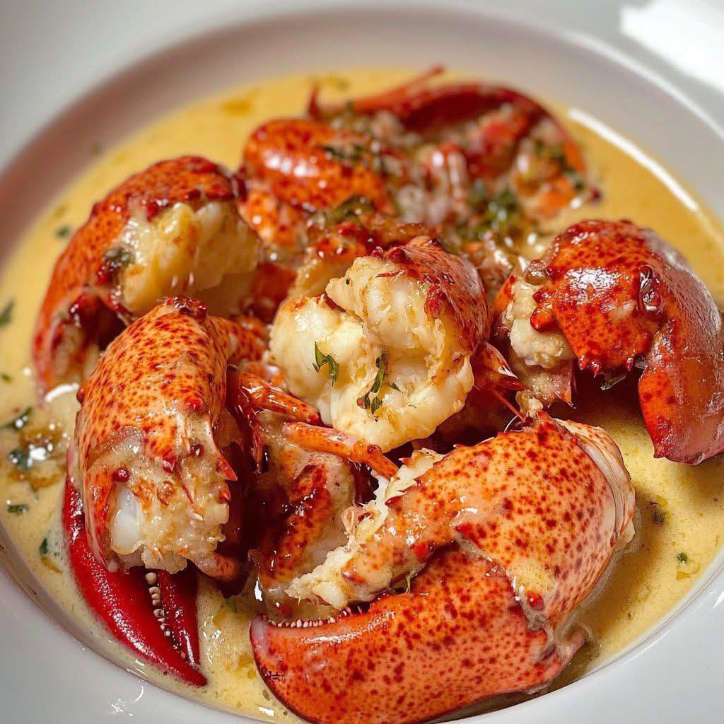 Butter-Poached Lobster with Creamy Herb Sauce – hopemakers