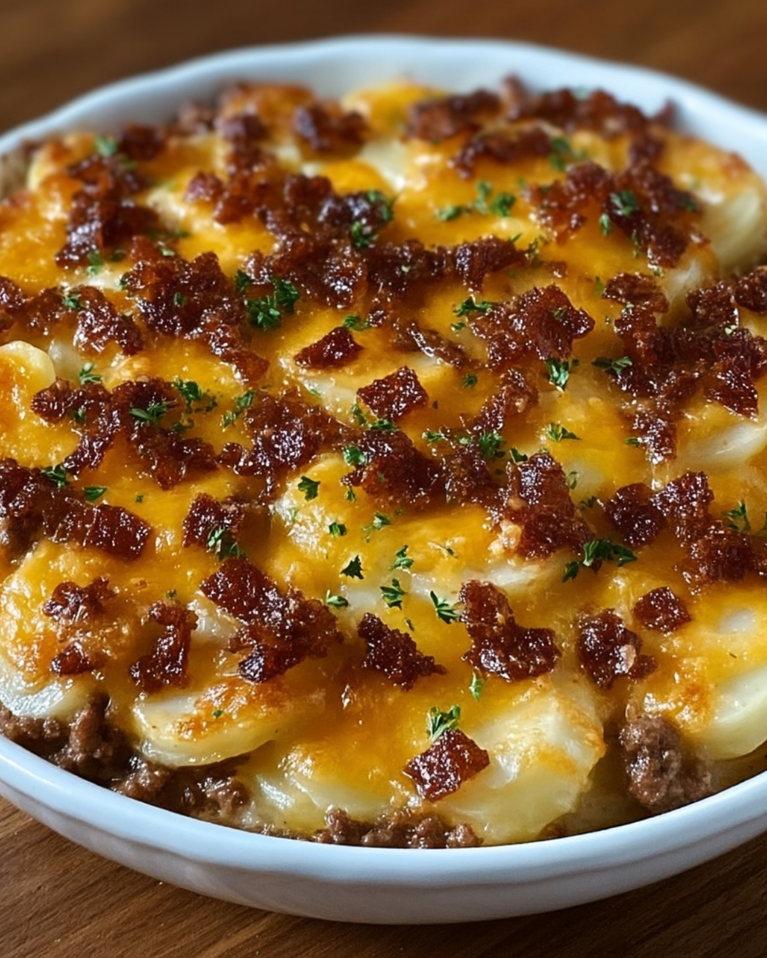 Cheesy Scalloped Potato and Beef Casserole – hopemakers