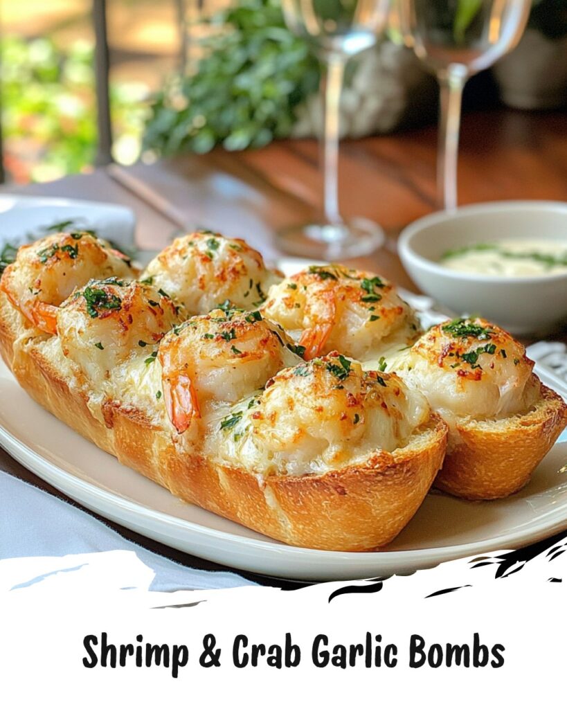 Crabby Shrimp-Stuffed Garlic Bread Bombs – hopemakers