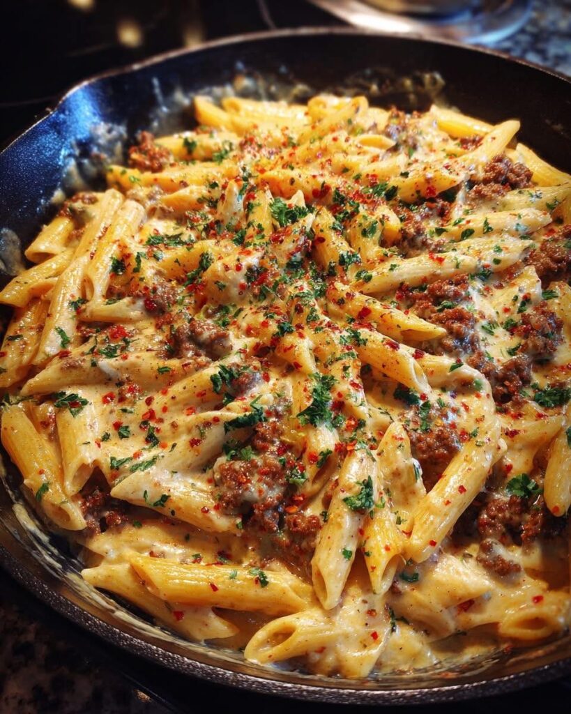 Spicy Cajun Beef Penne in Garlic Cream Sauce – hopemakers