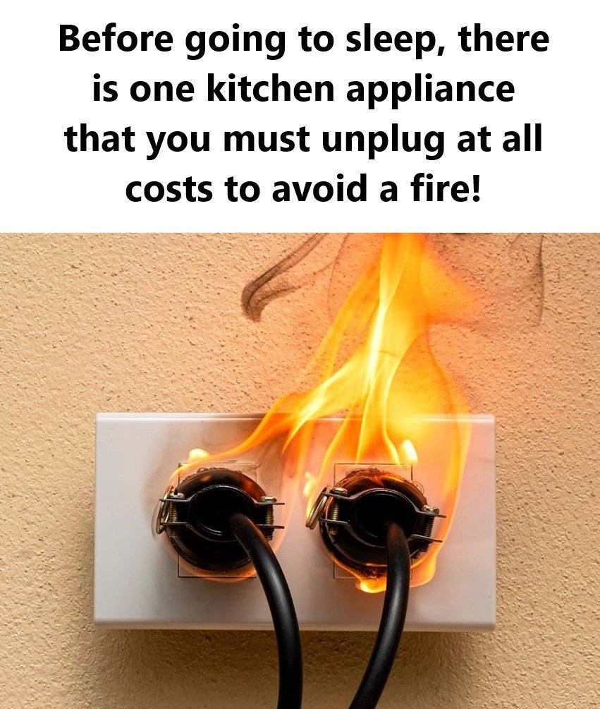 Everyone Should Unplug This Kitchen Appliance Before Going to Sleep to ...